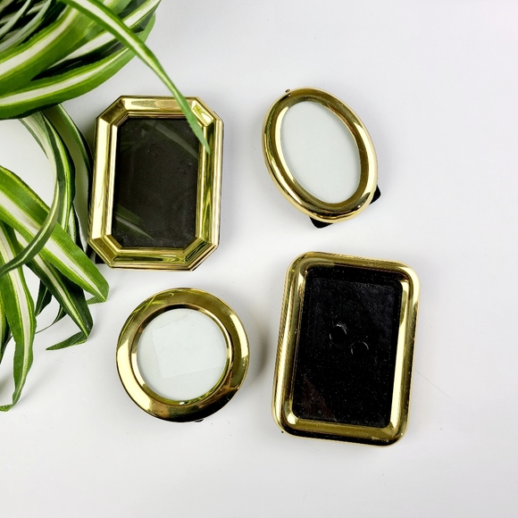 Vintage | Accents | Vintage Bundle Mini Brass Frames | Poshmark